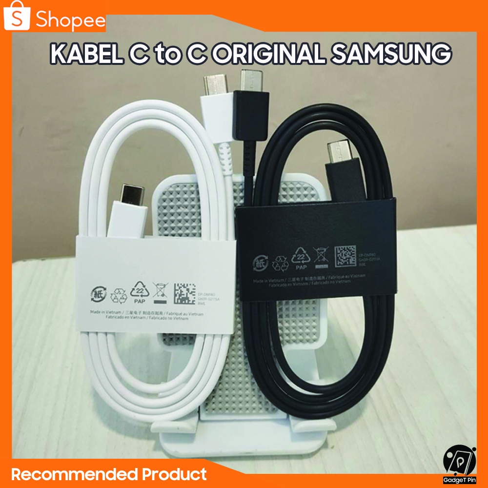 Jual Samsung Kabel C to C Kabel Charger Type C to C Original Samsung ...