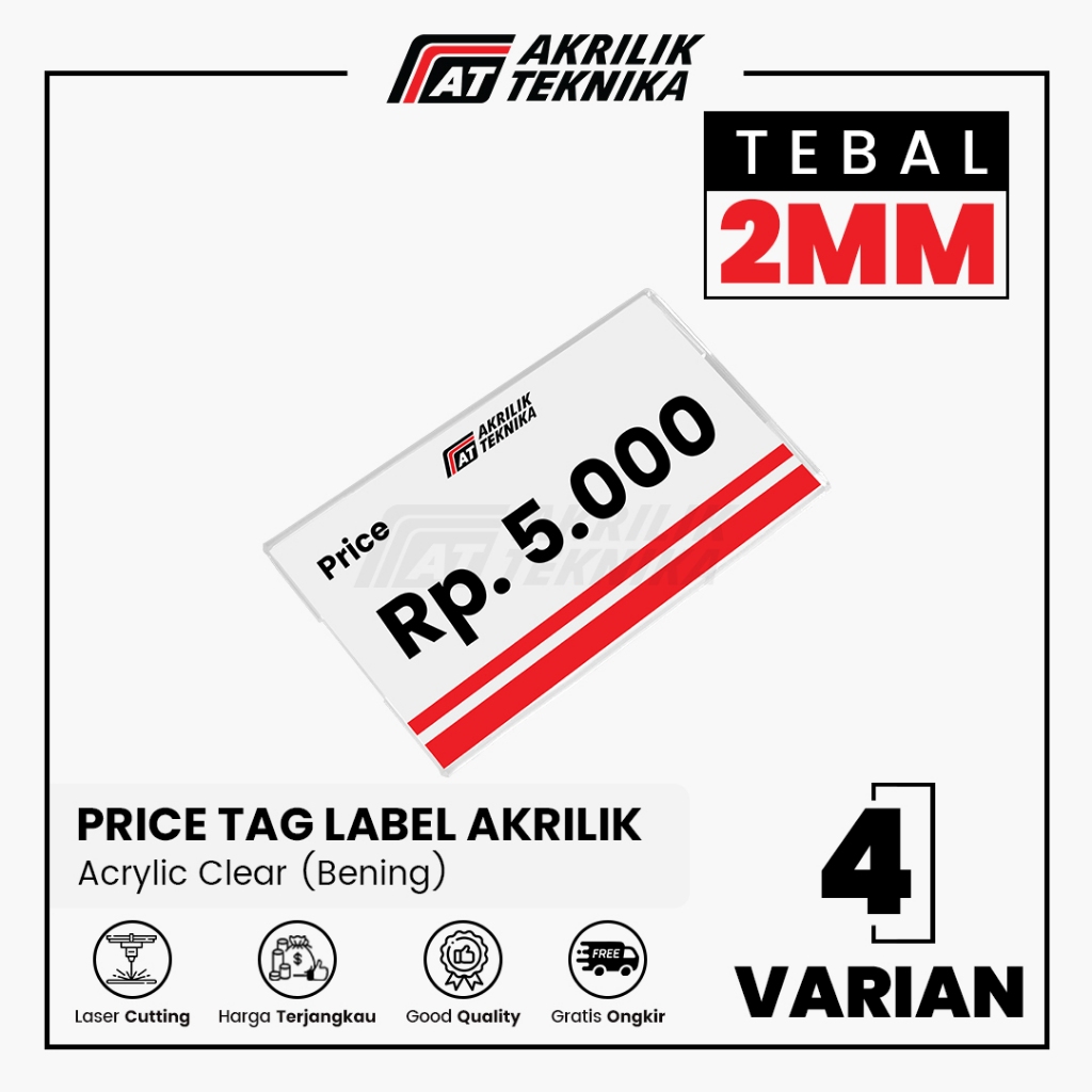 Jual Price Tag Label Nama / Display Harga Tempel | Shopee Indonesia