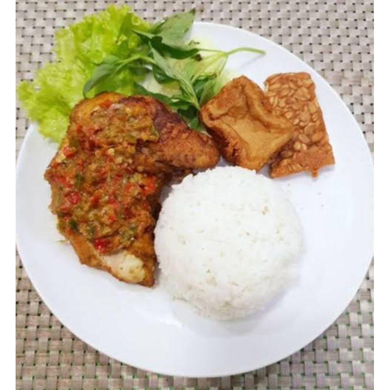 Jual Halal - Paket Komplit Ayam Penyet Cabe Ijo / Paket Komplit Ayam ...
