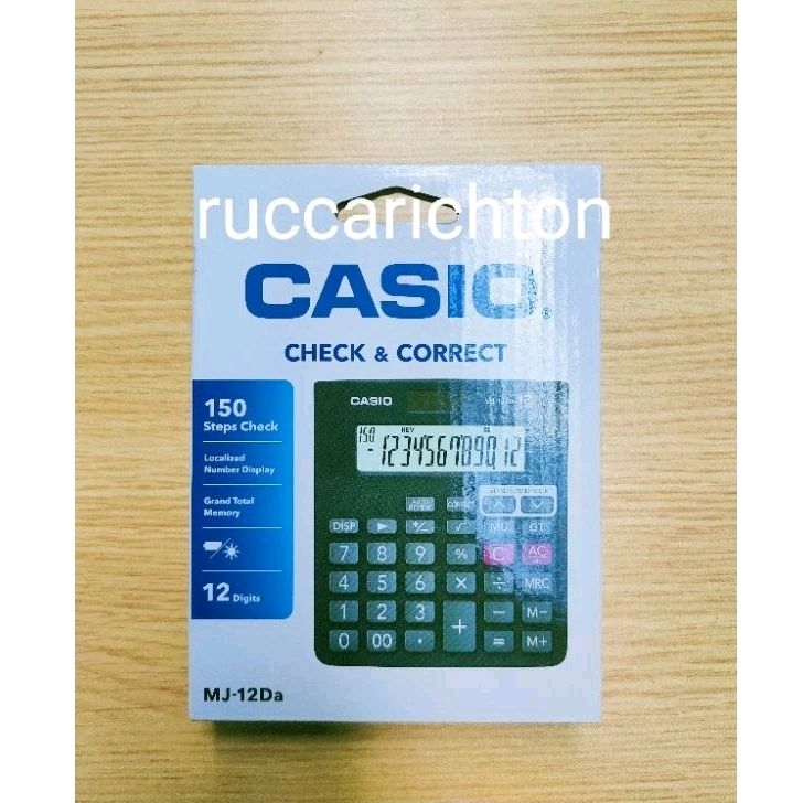 Jual kalkulator meja casio MJ -120Da (casio check & recheck) | Shopee ...