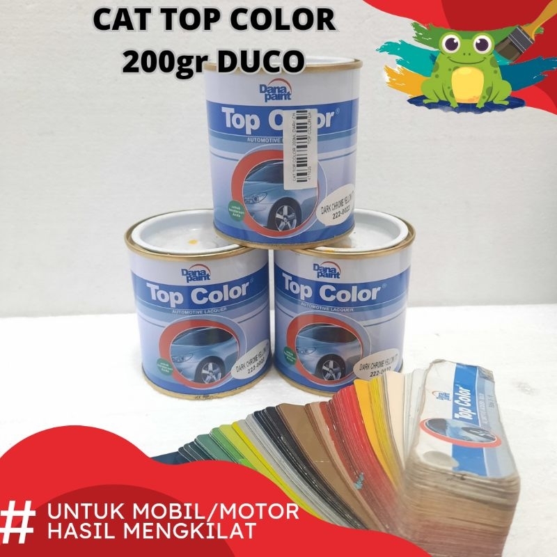 Jual CAT TOP COLOR 200GRAM CAT MOBIL MOTOR DUCO MENGKILAT TOPCOLOR ...