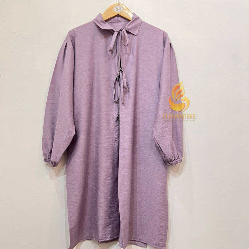 Jual Araya Outer Polo Linen Premium - Outer Tunik Polos Belah Samping ...