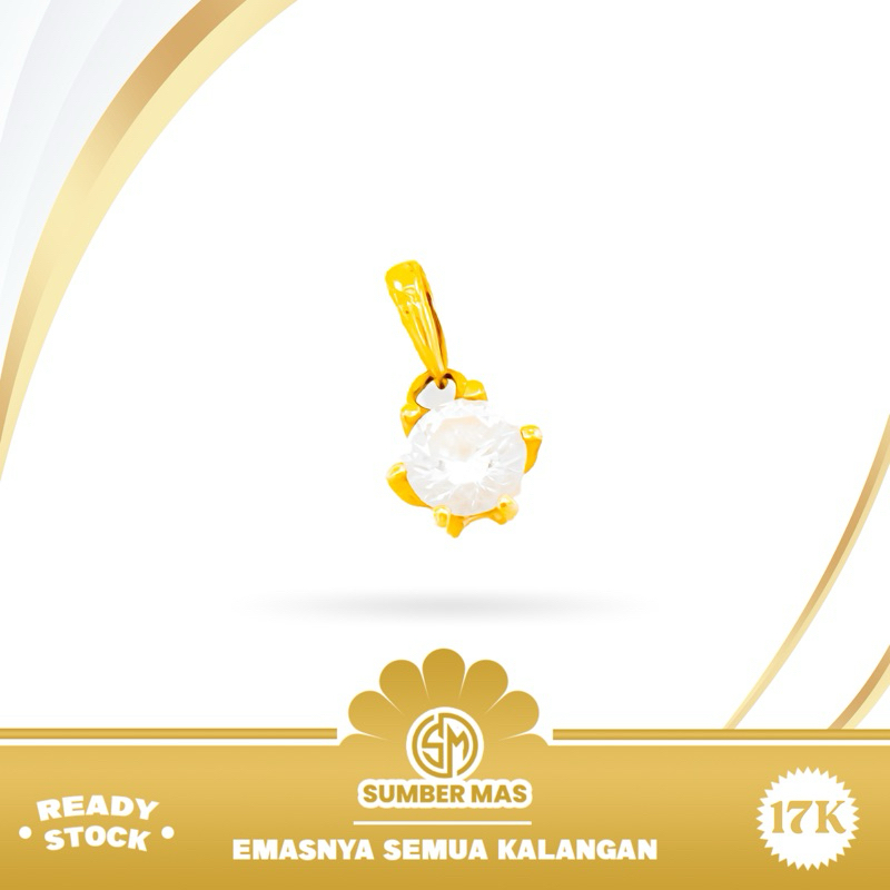 Jual LIONTIN SMALL WHITE STONE FASHION 17K - SUMBER MAS | Shopee Indonesia