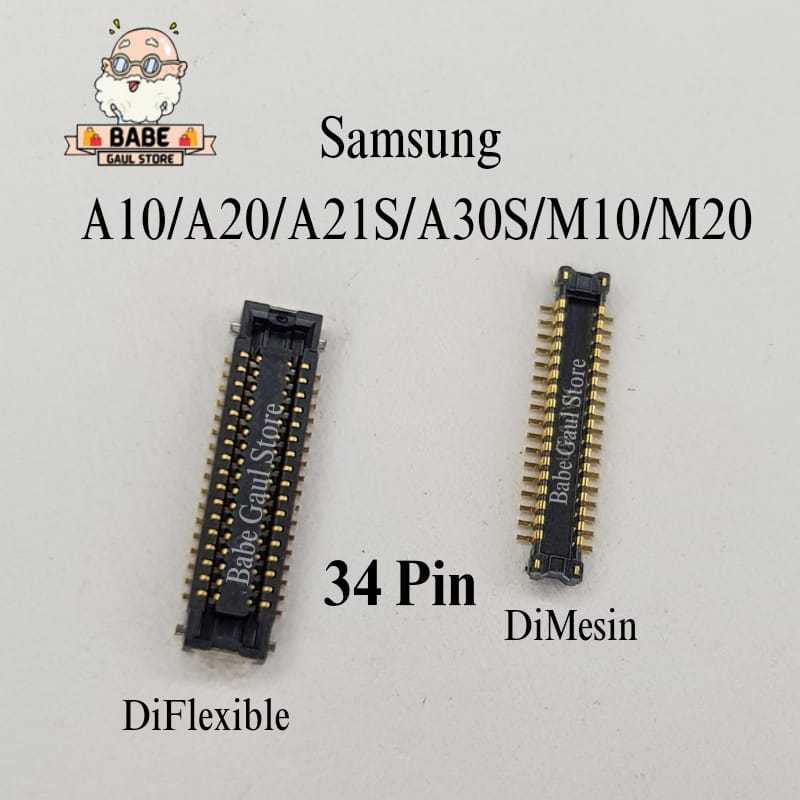 Jual KONEKTOR LCD SAMSUNG A10 A20 A21S A30S M10 M20 34 PIN SOCKET ...