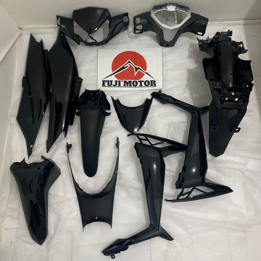 Jual Full Body Supra X 125 FI 2014 2015 2016 2017 2018 Hitam Glossy WIN ...