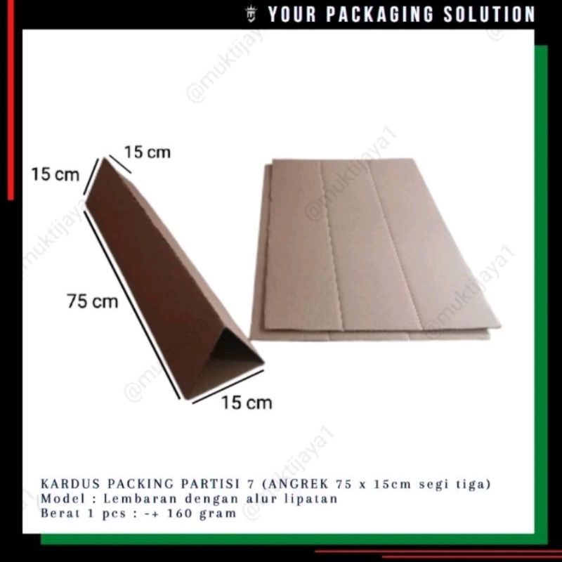 Jual PARTISI 7 (Angrek 75) • 75x15cm segi tiga • Kardus/ Karton ...