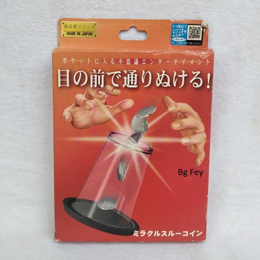 Jual Permainan Sulap Miracle Coin Thru by Tenyo Magic Made In Japan ...
