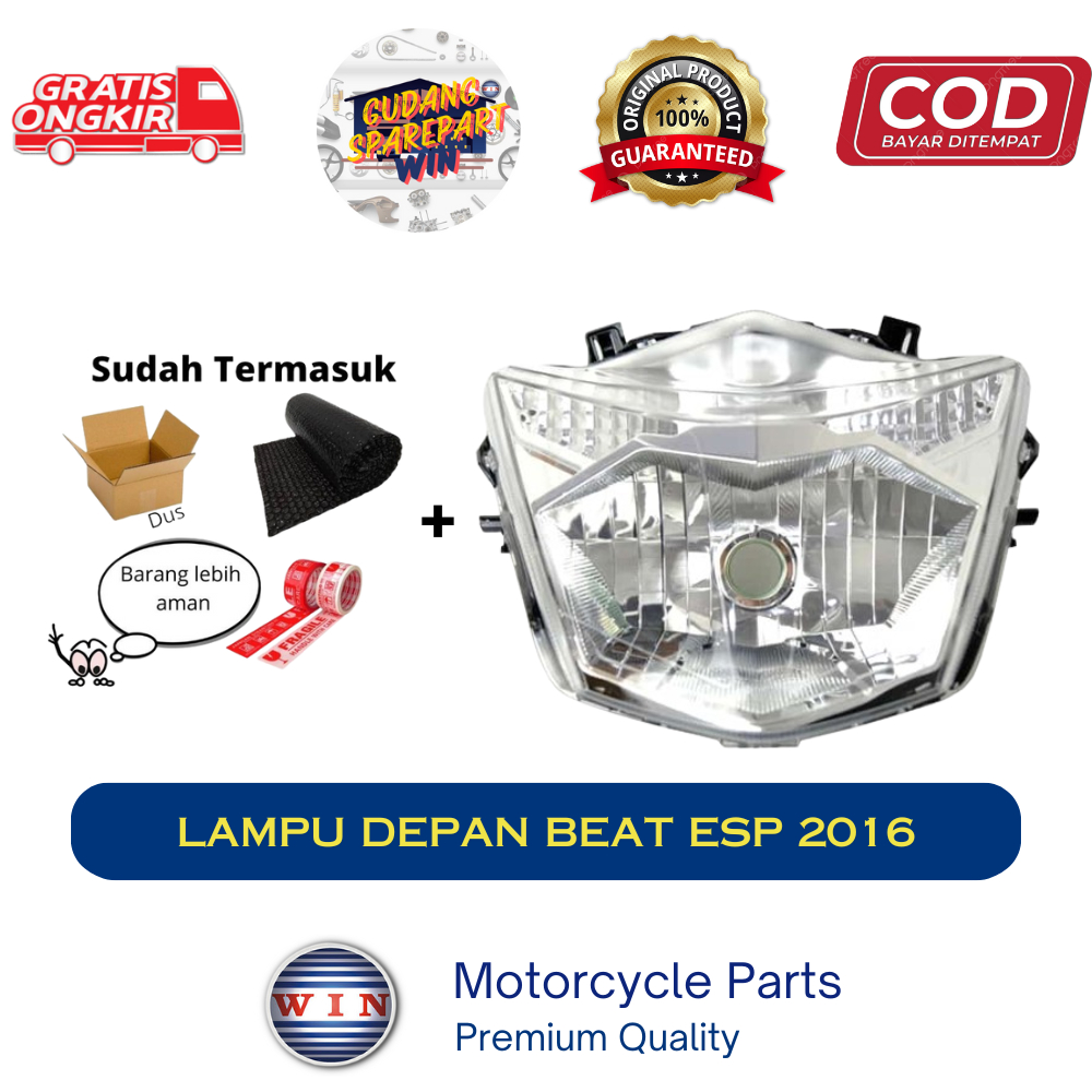 Jual Reflektor lampu depan beat esp new 2016 2017 2018 2019/ street 4.7 ...