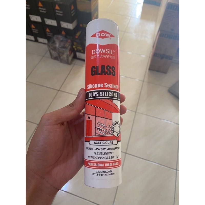 Jual sealant dowsil glass/lem kaca aquarium/sealant khusus aquarium/sealant kaca dow corning ...