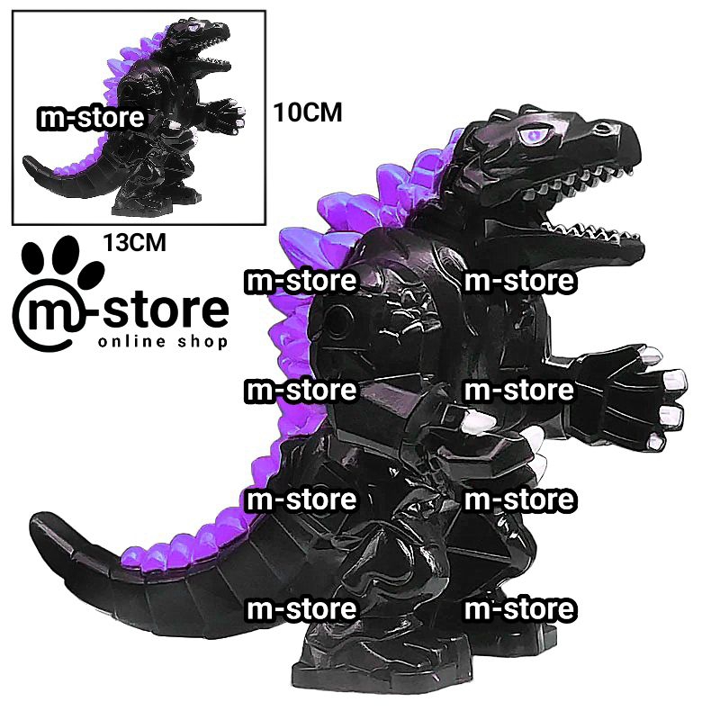 Jual brick godzilla atomic purple big toy figure | Shopee Indonesia