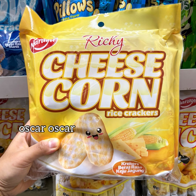 Jual Naraya Richy Cheese Corn Crackers 134,4g Biskuit beras rasa jagung ...