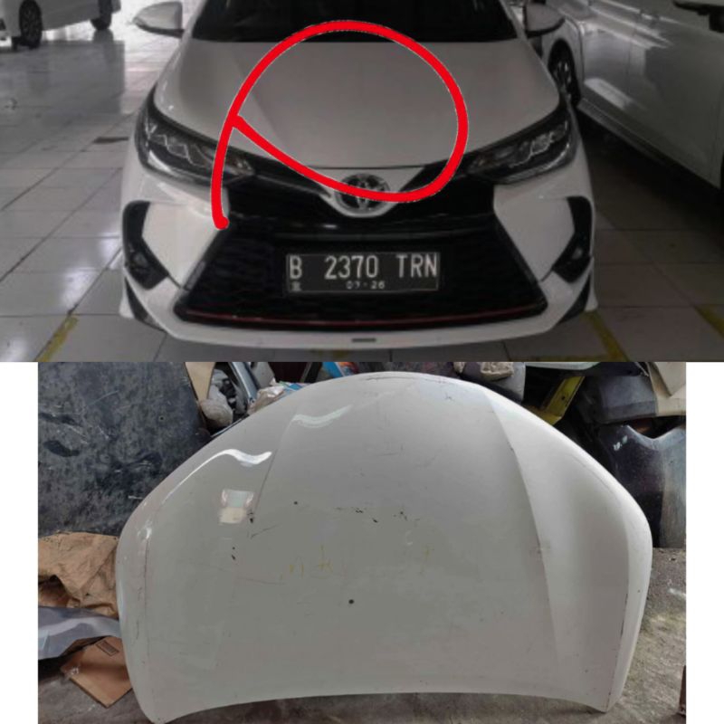 Jual kap mesin kap motor Toyota Yaris 2019 2020 2021 2022 original ...