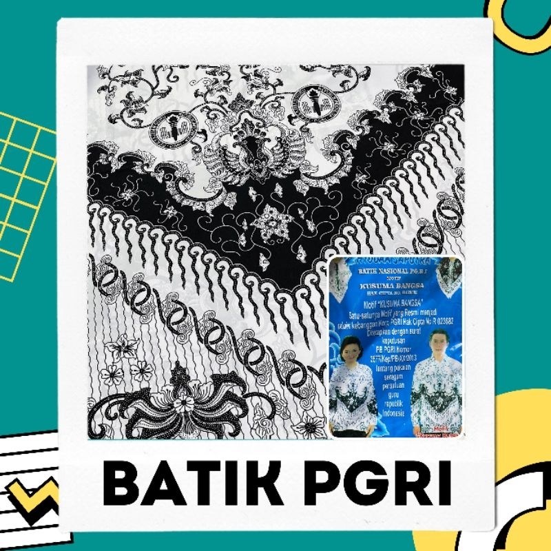 Jual Kain Batik PGRI Kusuma Bangsa Bahan Sanwos Tebal Halus Untuk ...