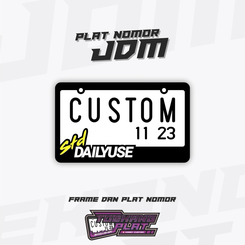 Jual FRAME PLAT NOMOR JDM PNP SEMUA MOTOR MOONEYES CUSTOM PLAT FRAME ...