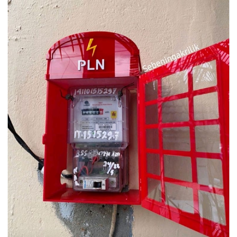 Jual Box Meteran Listrik PLN Token Prabayar kecil Bahan Akrilik | Box ...