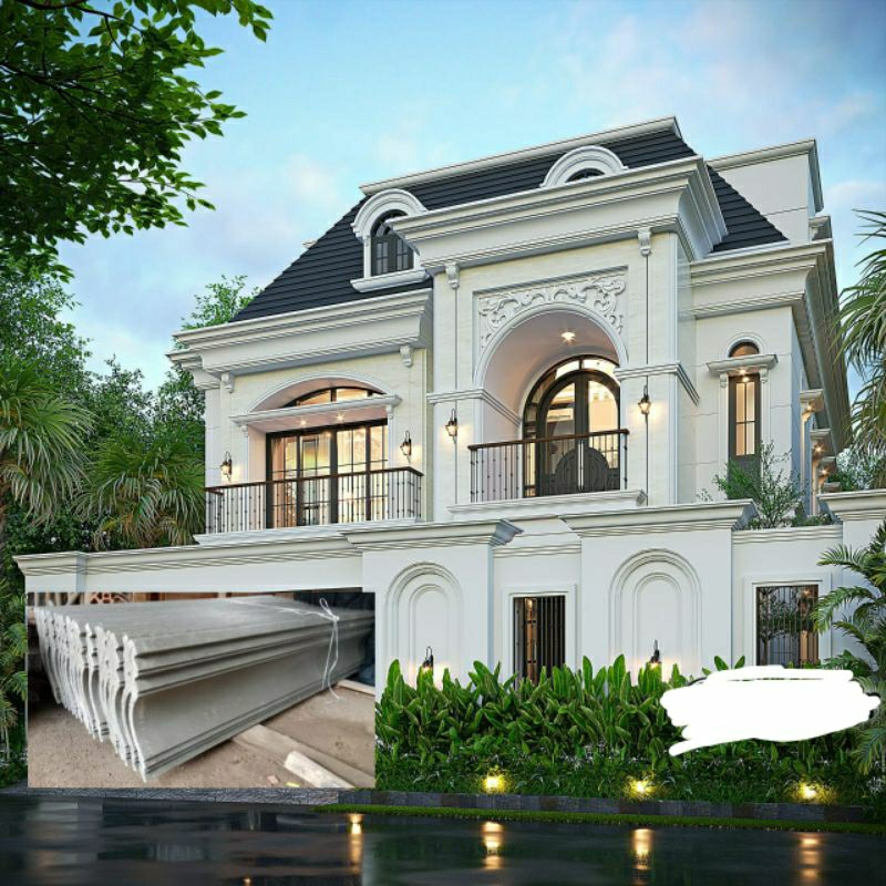 Jual Lisplang beton profil ukuran 40.cm x 2.meter (minimal pembelian 5 ...