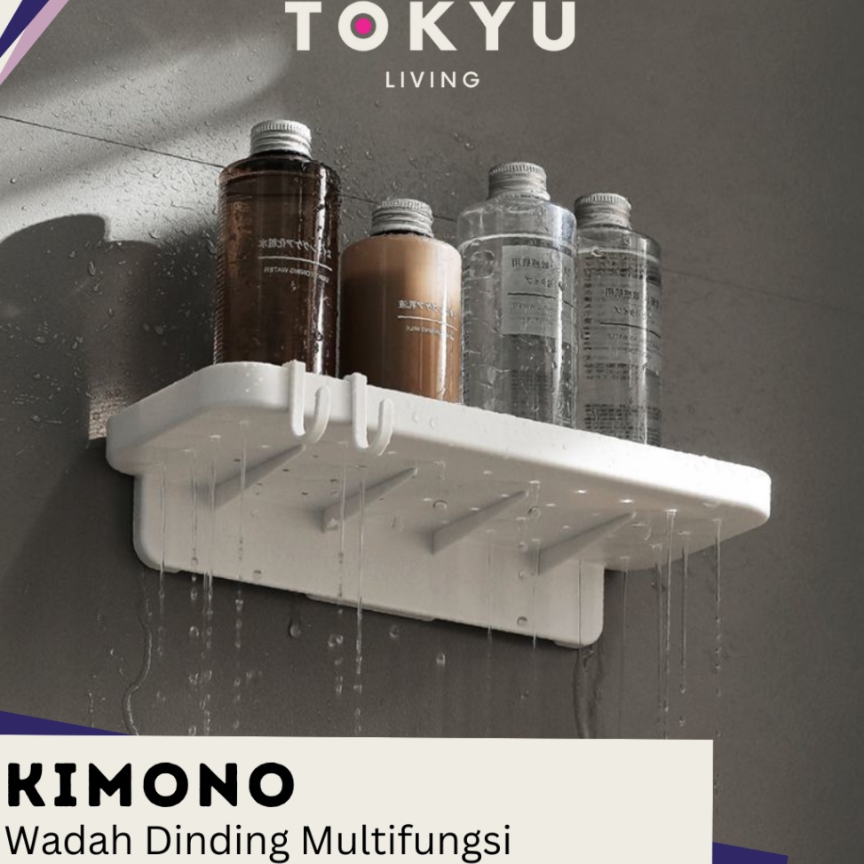 Jual Terupdate TOKYU KIMONO Wadah Dinding Tempel Praktis Tray Dinding ...