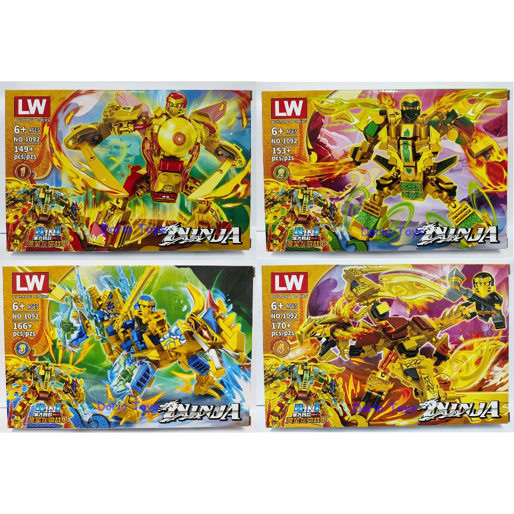 Jual Brick Ultimate Ninja Adventure Build & Play Set 4in1 LW1092 ...