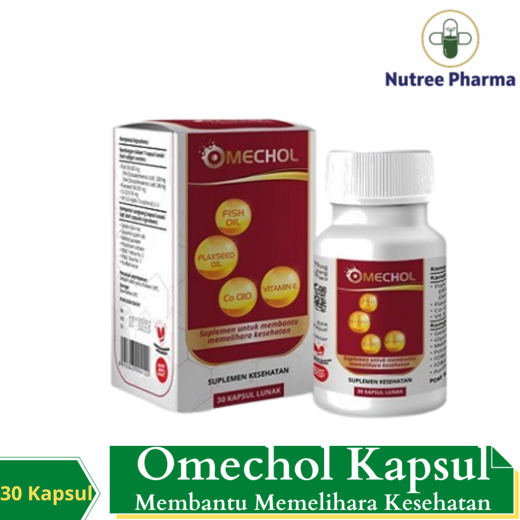 Jual ⚡MURAH & DIJAMIN ORI⚡ Omechol Kapsul Isi 30 Kapsul | Suplemen ...