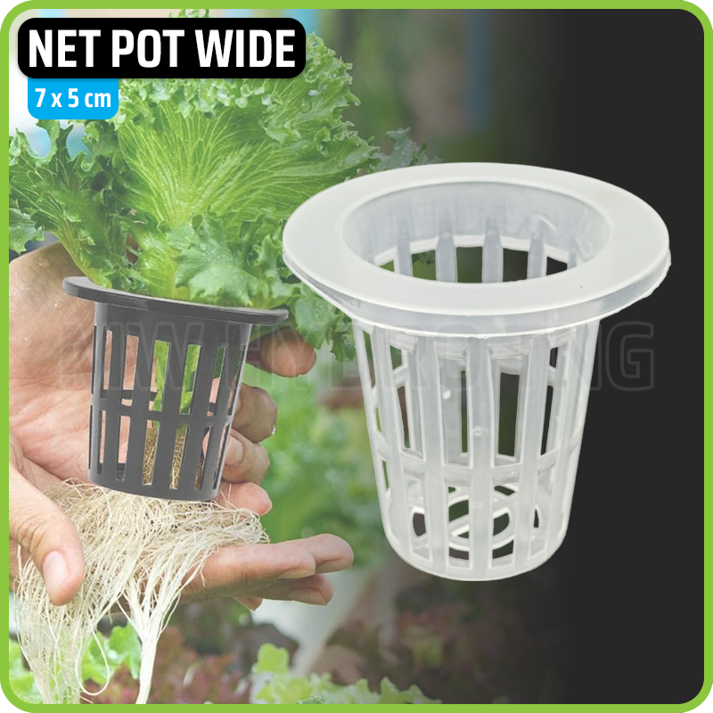 Jual Hydroponic Net Pot Wide - Netpot Hidroponik - 7x5 cm | Shopee ...
