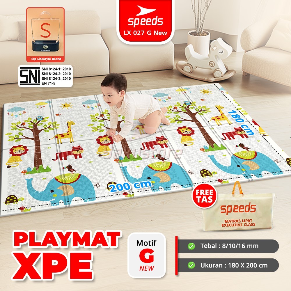 Jual SPEEDS SNI G Playmate Bayi Karpet Lipat Playmate Karpet Lipat 180x200cm Matras Bayi ...