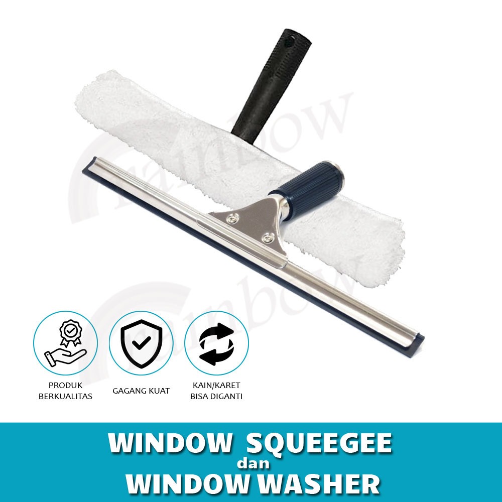 Jual Paket Promo - Window Washer + Window Squeegee 35 cm | Shopee Indonesia