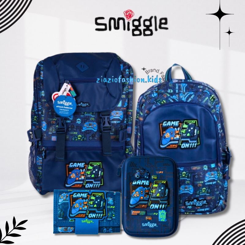 Jual SMIGGLE SET BACKPACK GAME ON BLUE | Shopee Indonesia