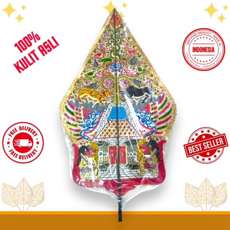 Jual GUNUNGAN -+ 80 cm Wayang Kulit sapi Asli / Wayang Kulit Asli ...