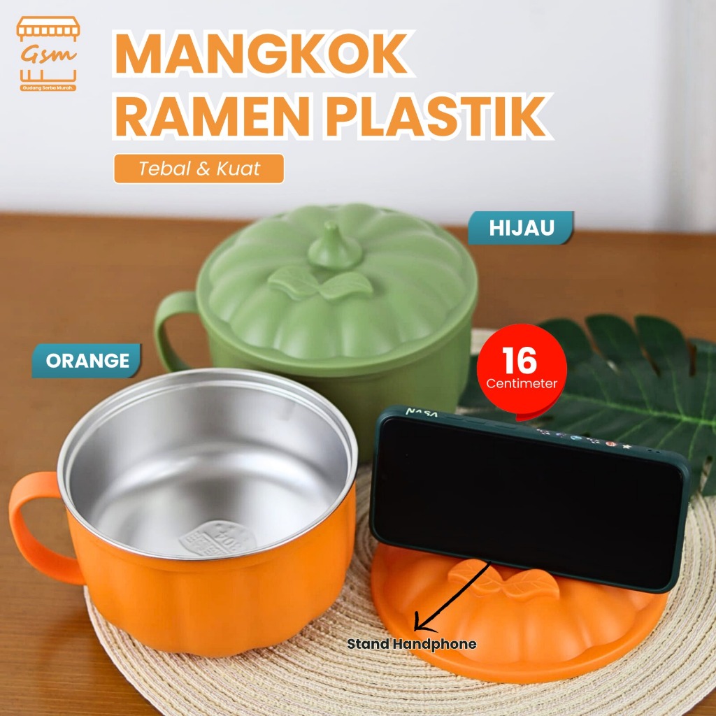Jual GSM Mangkok Pumpkin Bowl Medium 16cm / Mangkok Ramen Bowl /Mangkuk ...