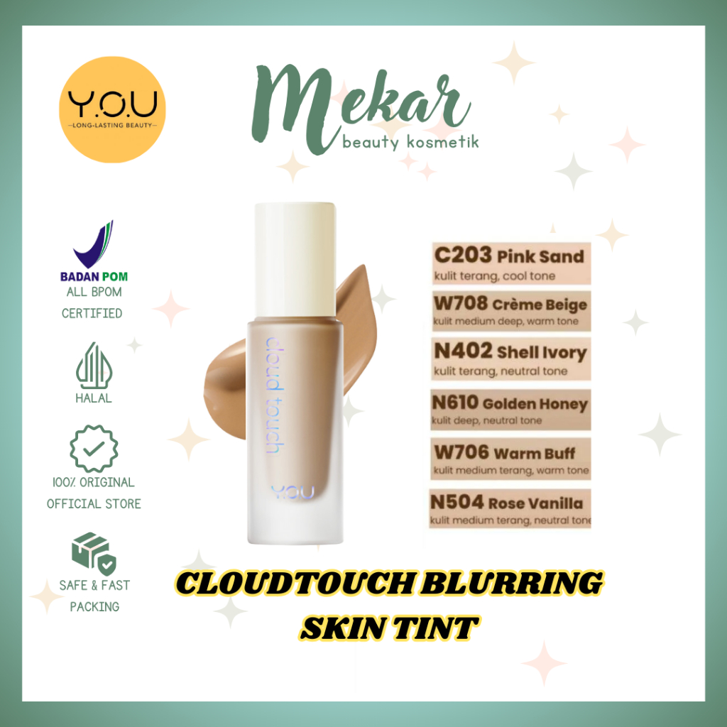 Jual YOU Cloud Touch Blurring Skin Tint | Liquid Foundation | Natural ...