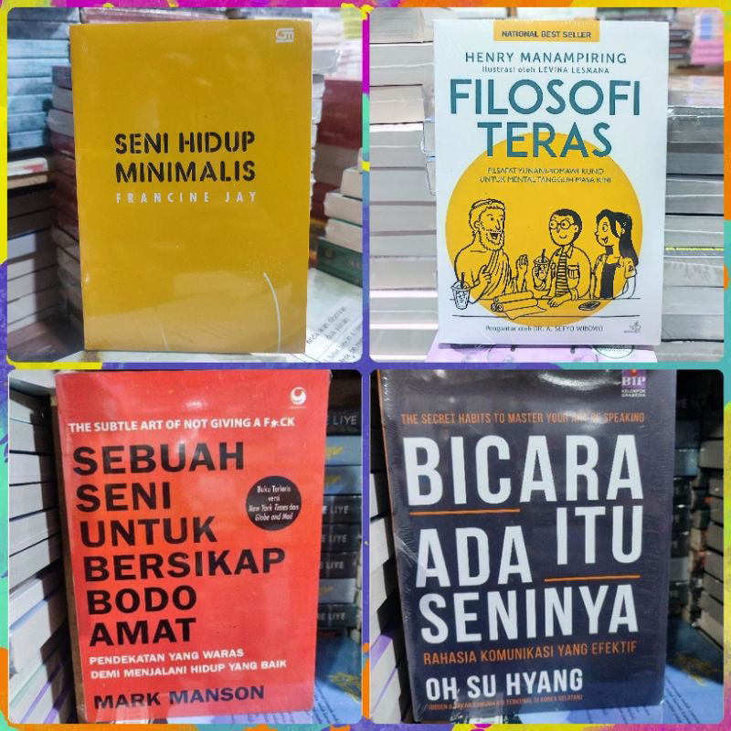 Jual PAKET 4 BUKU MOTIVASI SEBUAH SENI UNTUK BERSIKAP BODO AMAT - BICARA ITU ADA SENINYA - SENI ...