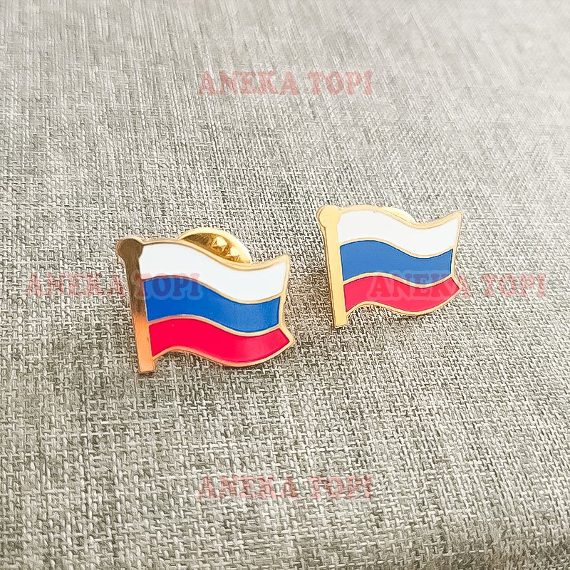 Jual Pin Bros Bendera Negara Russia Flag Pin Russia Pin Flag Russia ...