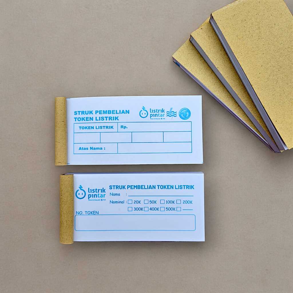 Jual (100 LEMBAR) STRUK PEMBELIAN TOKEN LISTRIK | NOTA TOKEN LISTRIK ...