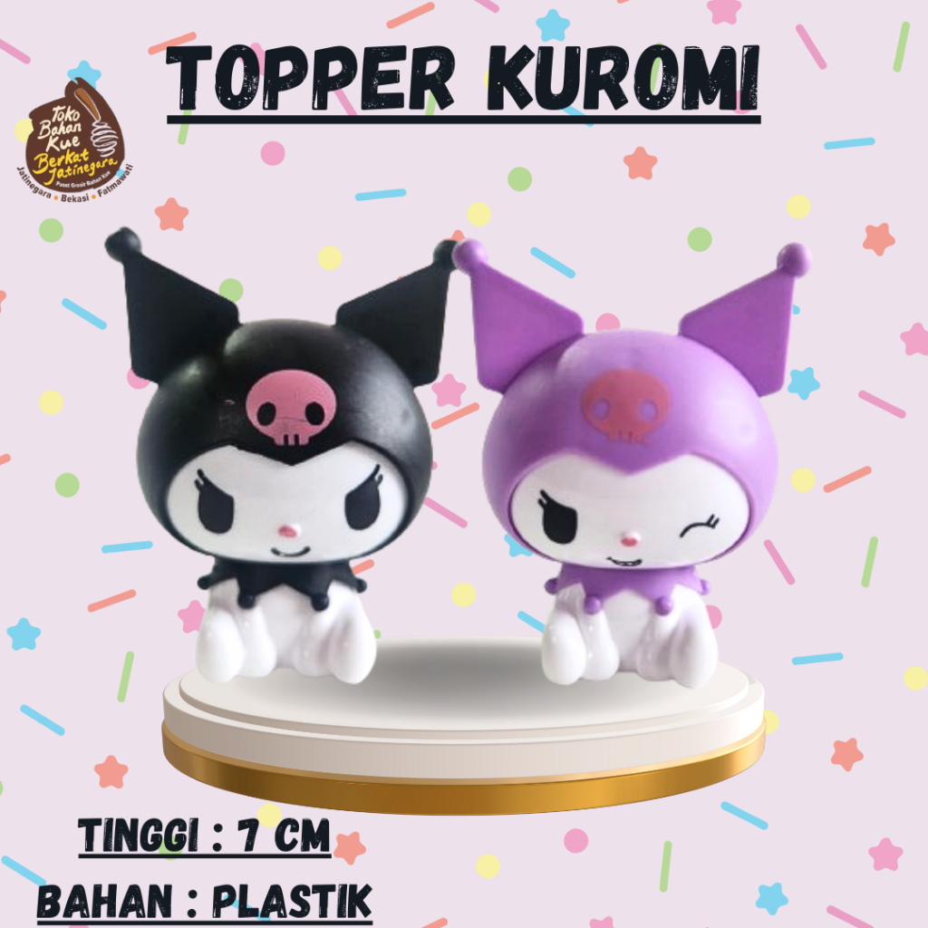 Jual TOPPER CAKE KUROMI / HIASAN KUE KUROMI / MAINAN | Shopee Indonesia