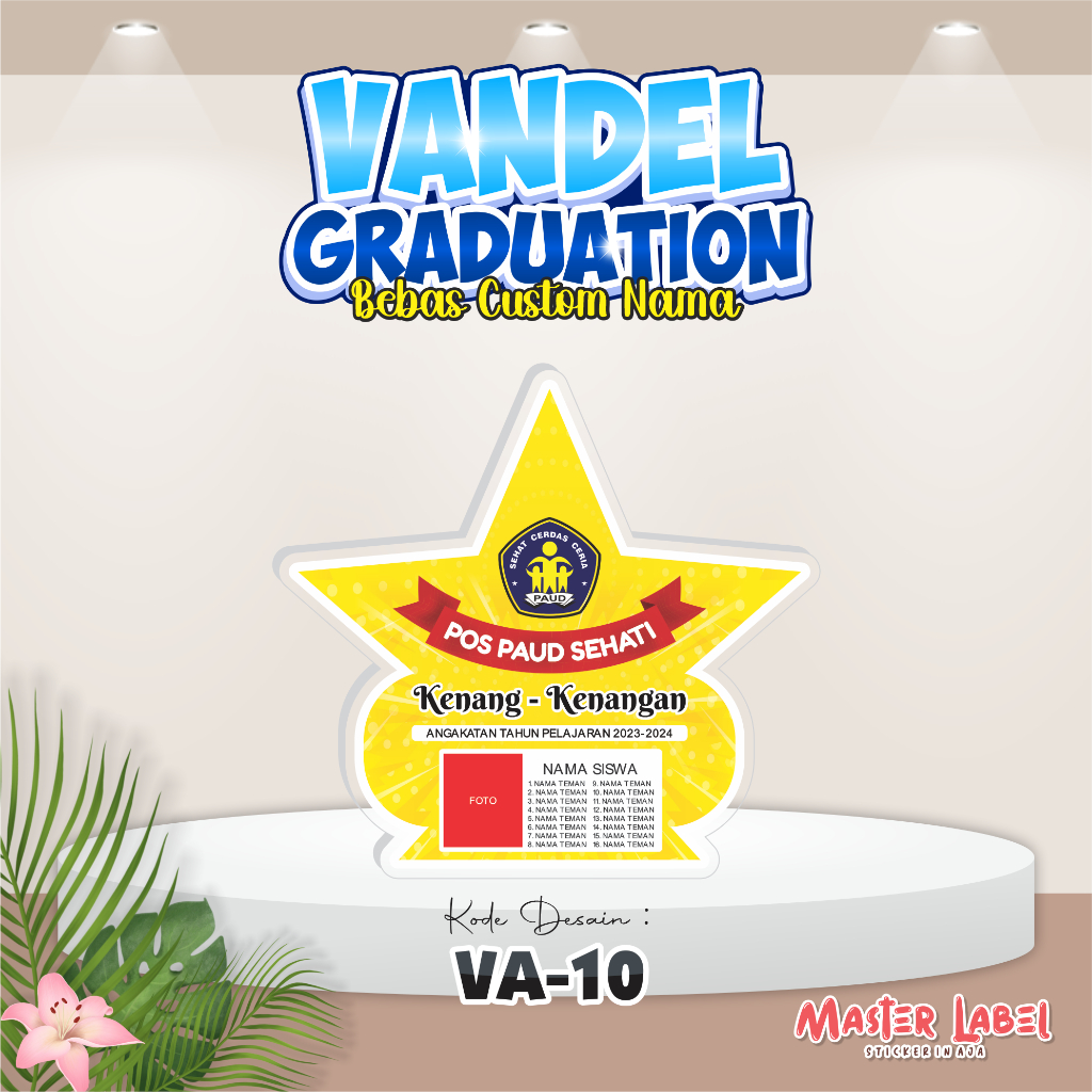 Jual Plakat Wisuda Vandel Wisuda Plakat Akrilik Vandel Akrilik Vandel ...