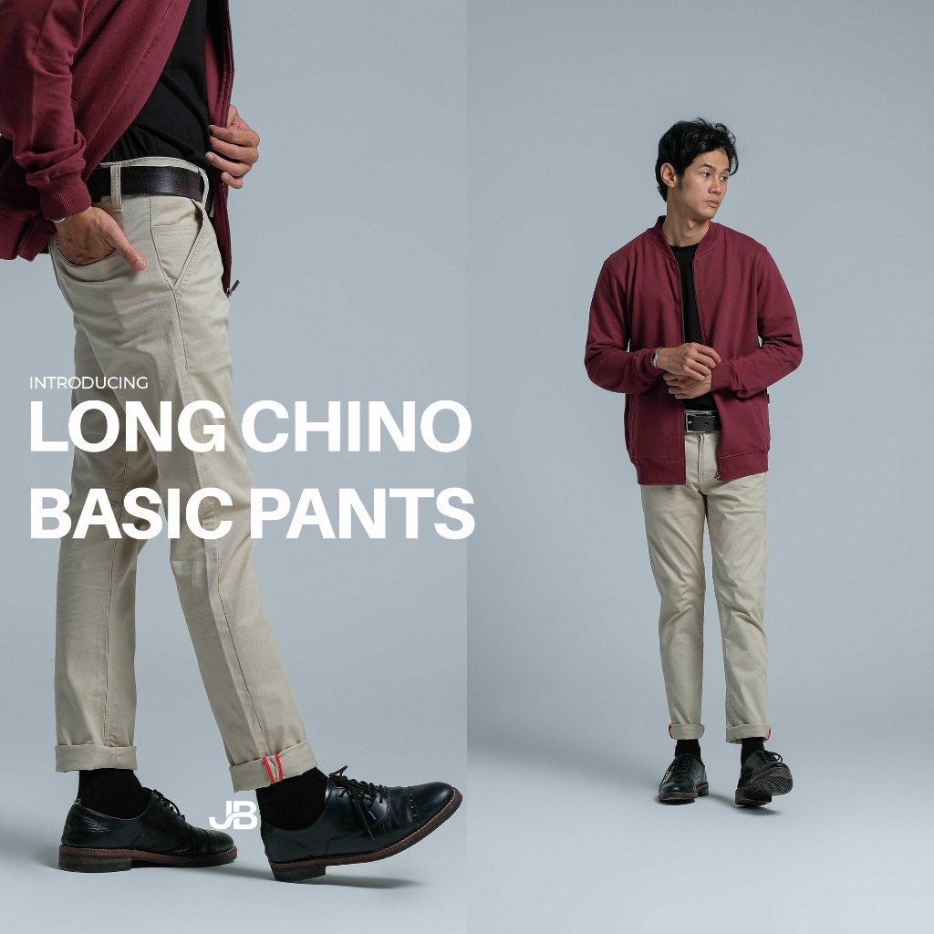 Jual JB - Long Chino Basic Cream - Celana Chinos Panjang Pria | Shopee ...