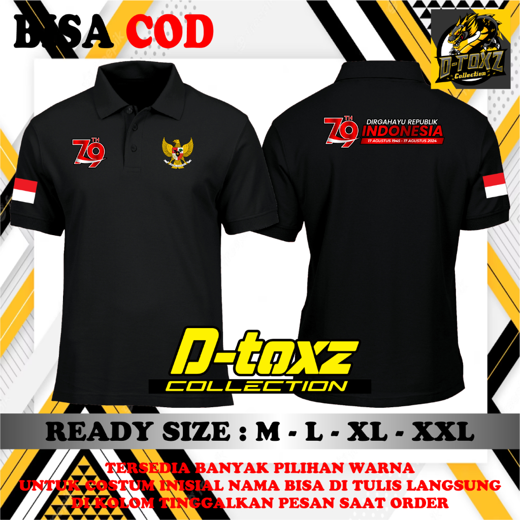 Jual POLOSHIRT KAOS KERAH / KAOS POLO 79 TH DIRGAHAYU REPUBLIK ...