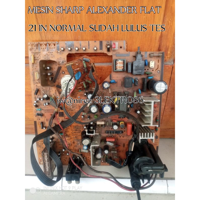 Jual MESIN TV SHARP ALEXANDER FLAT/SEMI 21 IN ORI CABUTAN SUDAH LULUS ...