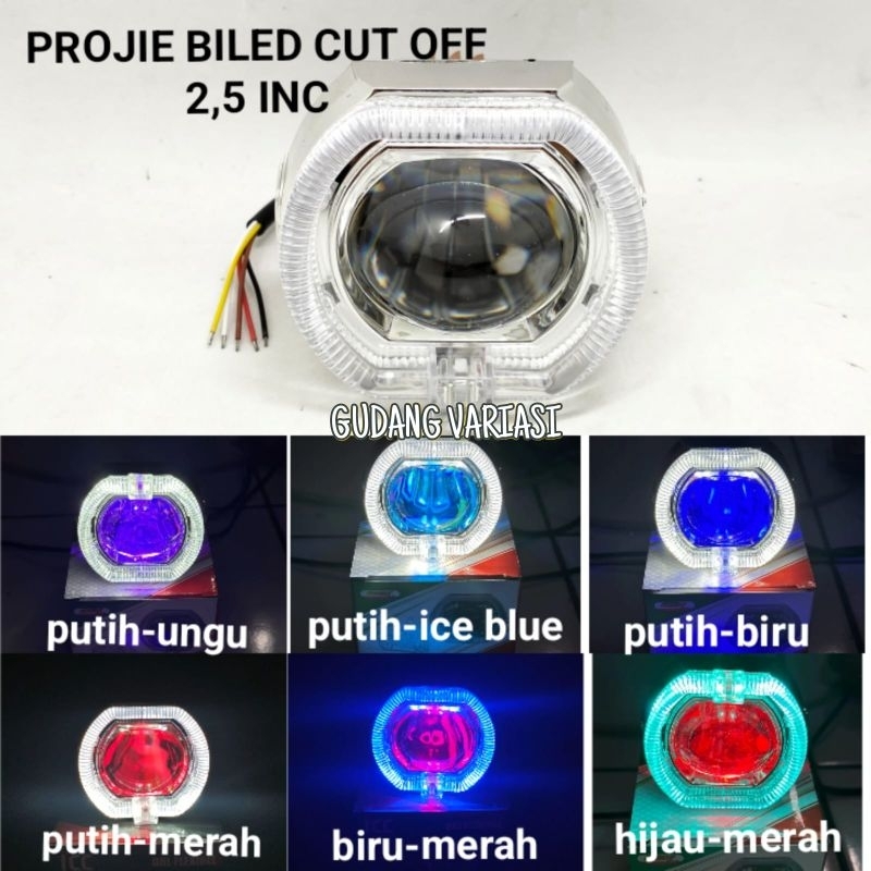 Jual Lampu Depan Projie BILED Headlamp Projie Bi LED Mini 1 LENSA 2.5 ...