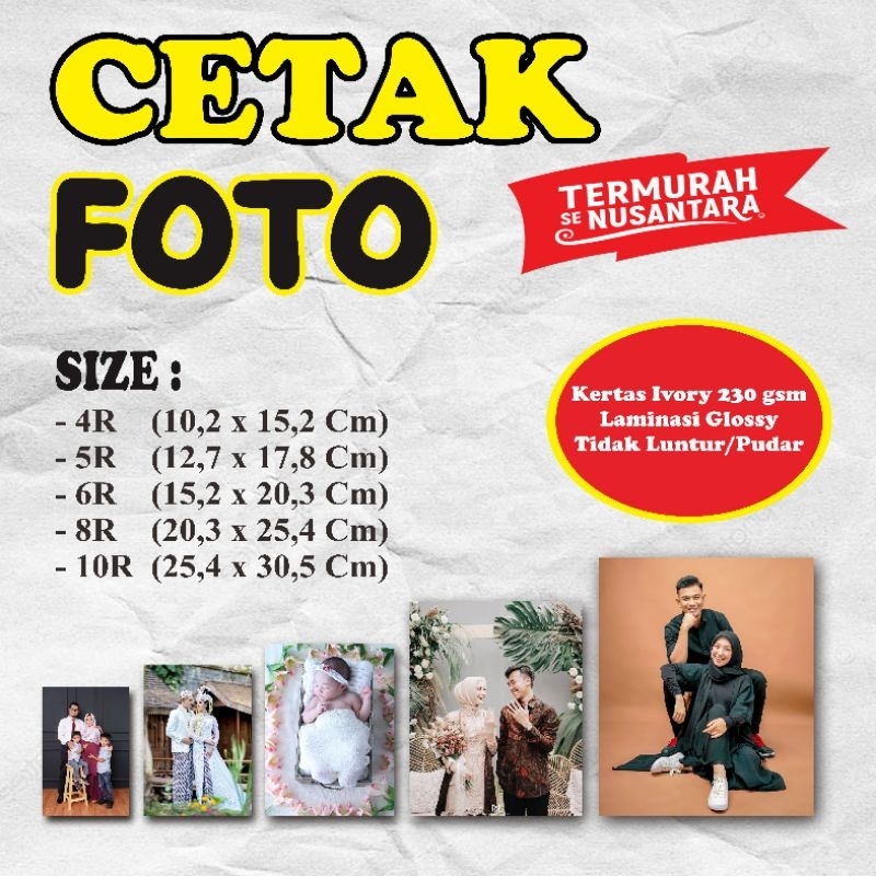 Jual CETAK FOTO 4 -10R MURAH | Shopee Indonesia