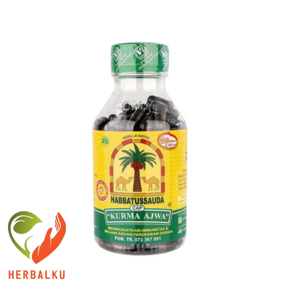 Jual Habbatussauda "KURMA AJWA" 210 Kapsul Habbatusauda | Nigella ...