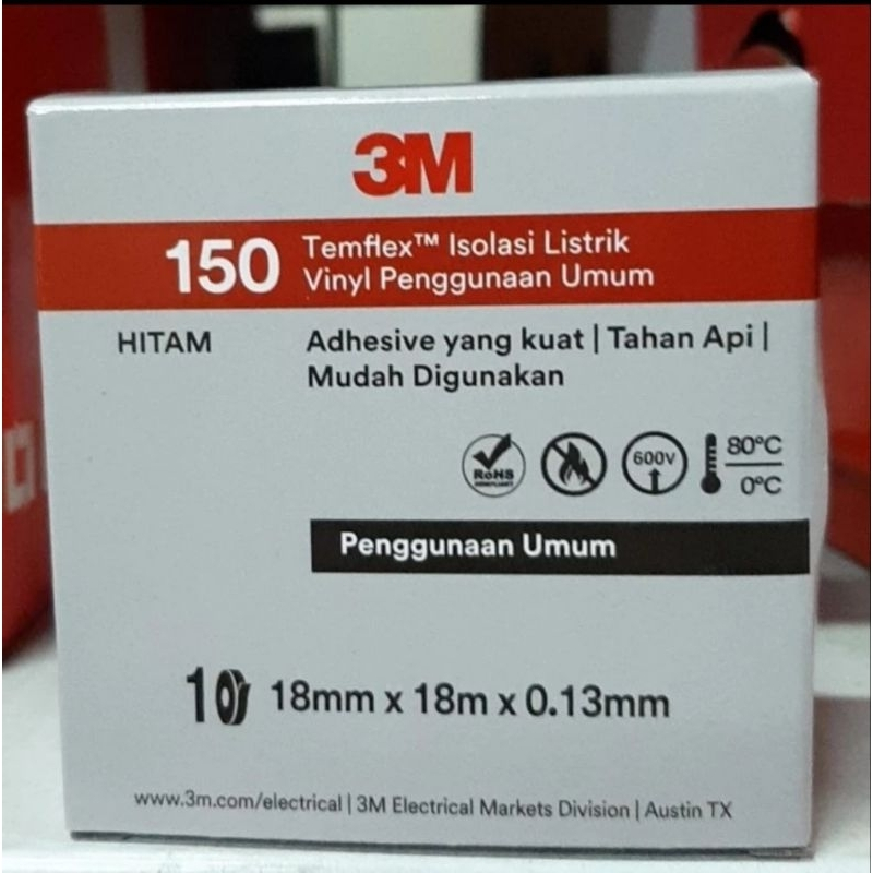 Jual Isolasi 3M 1258 Isolasi 3M Isolasi Listrik 3M 18mmx18Mx0.13mm/ Isolasi Listrik 3m | Shopee ...