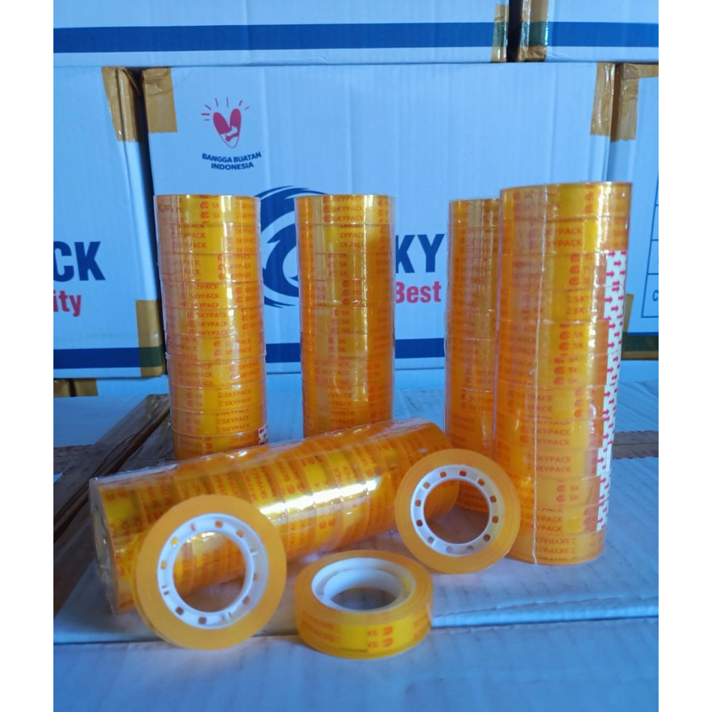 Jual Stationery Tape solasi 1,1cmx20y bening | isolasi kecil bening 1,2 ...