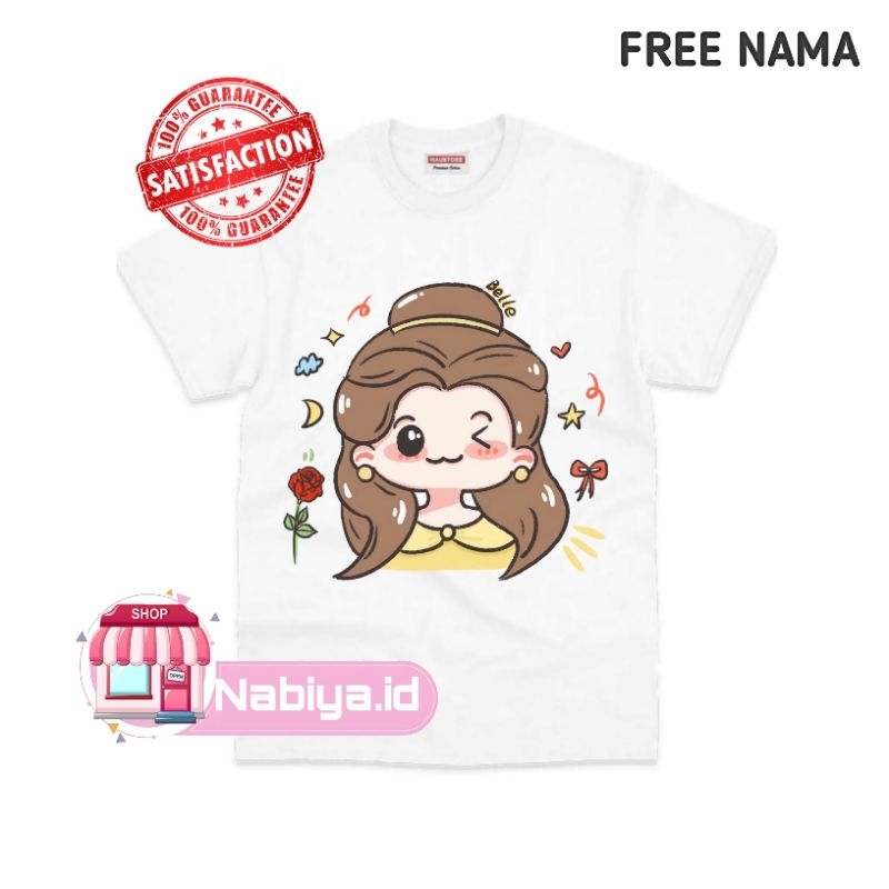 Jual BAJU ANAK KARTUN BELLE BEAUTY AND THE BEAST KAOS ATASAN ANAK ...