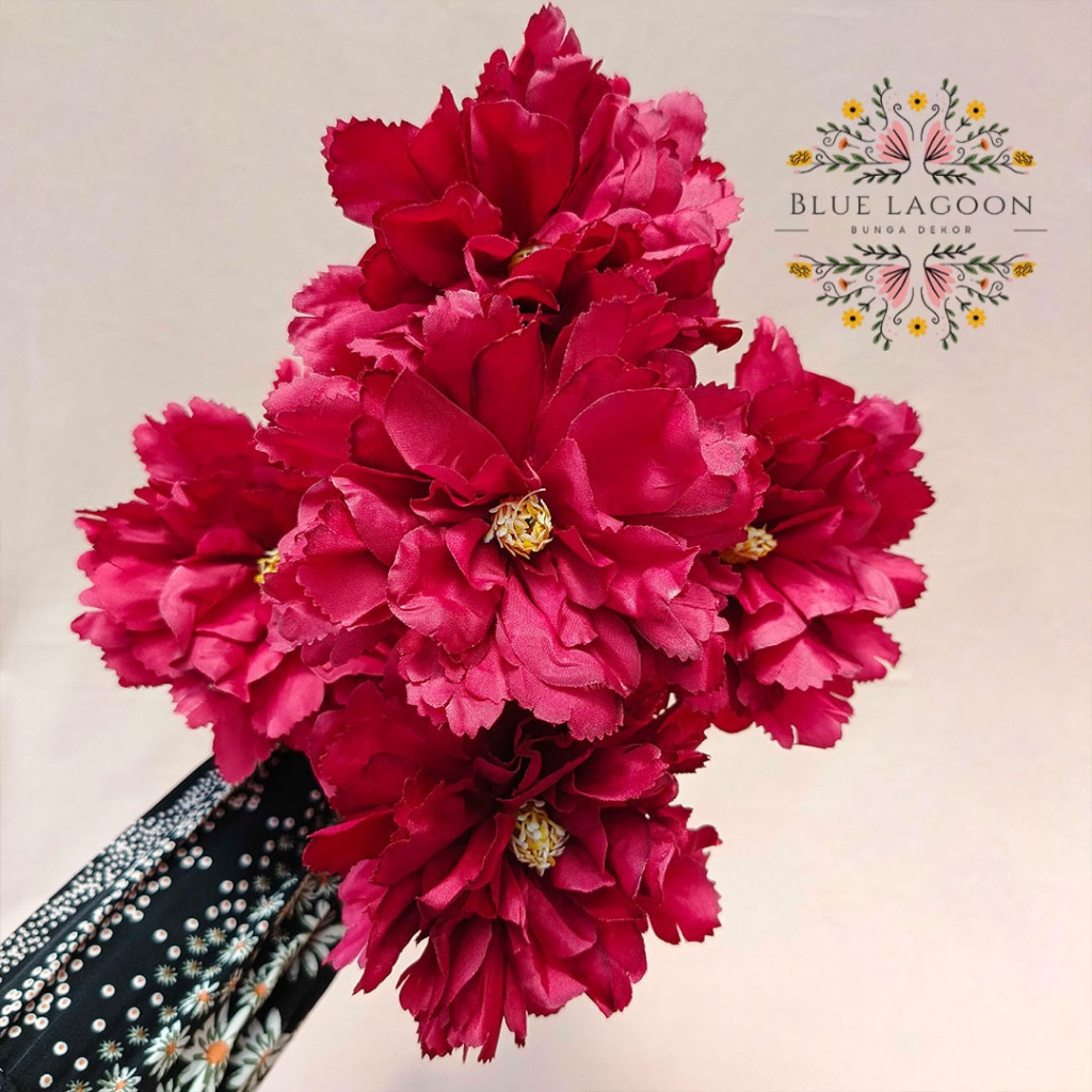 Jual Jumbo Carnation Bunga Dianthus Premium Artificial Flower Palsu ...