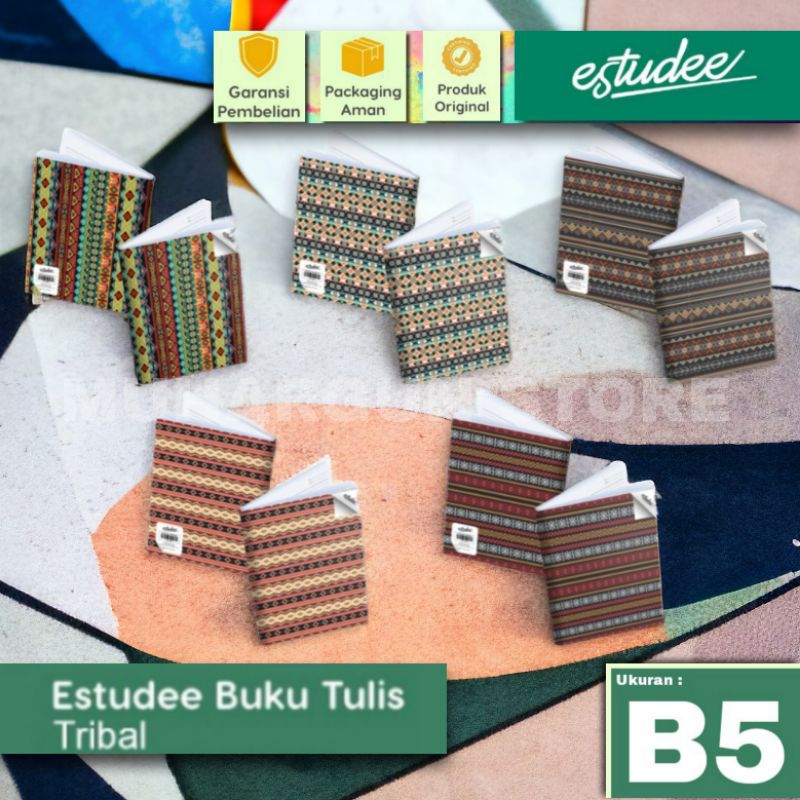 Jual Buku Tulis Boxy B5 Estudee Tribal 48 Lembar Isi 10 Cover Batik ...