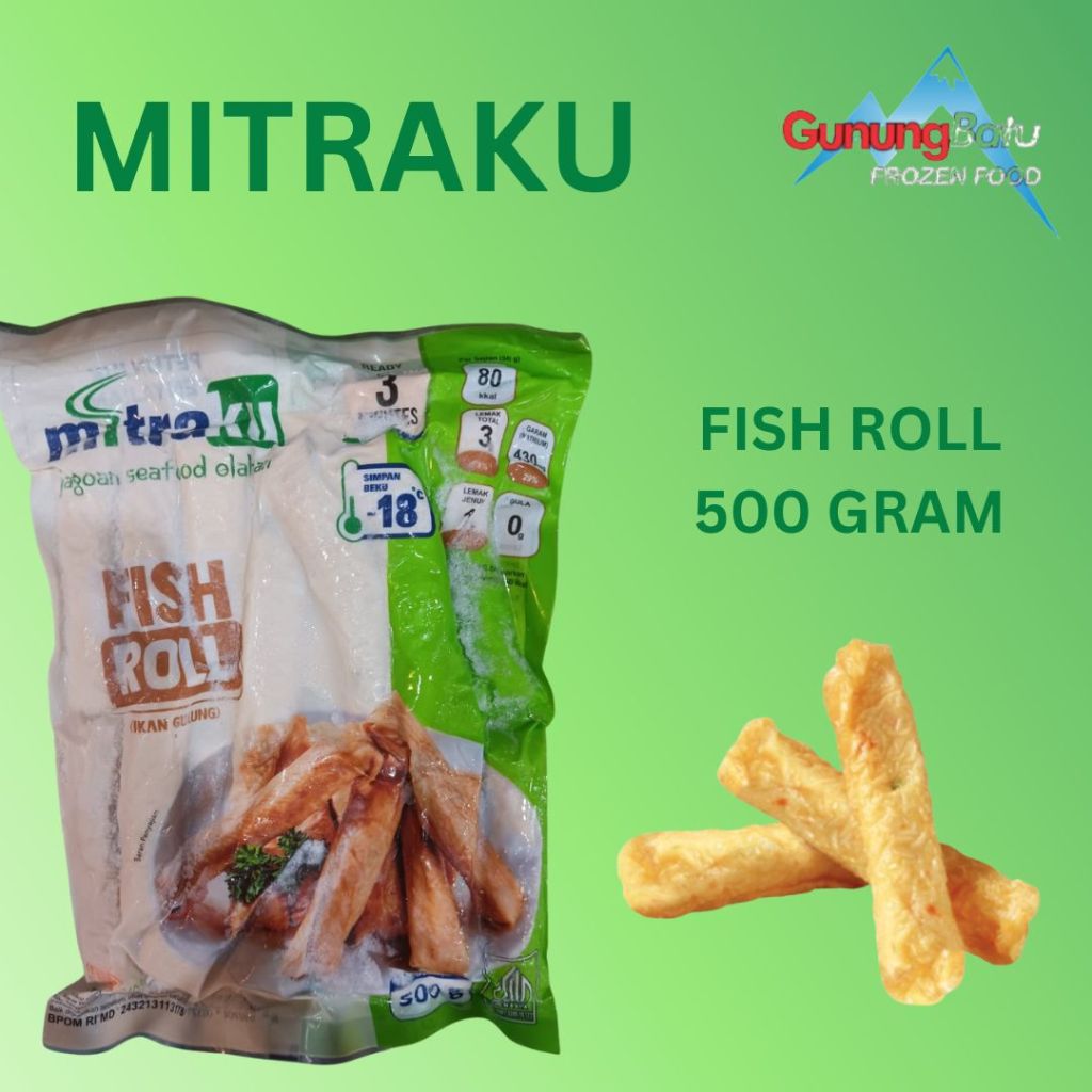 Jual MITRAKU FISH ROLL 250GR/500GR/1KG | Shopee Indonesia