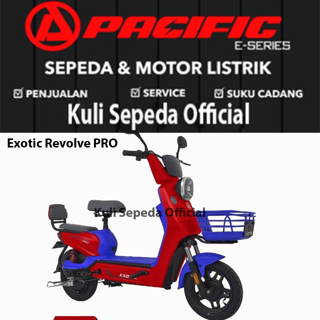 Jual Sepeda Listrik Exotic Revolve Pro Edisi Terbaru bisa tempuh jarak ...