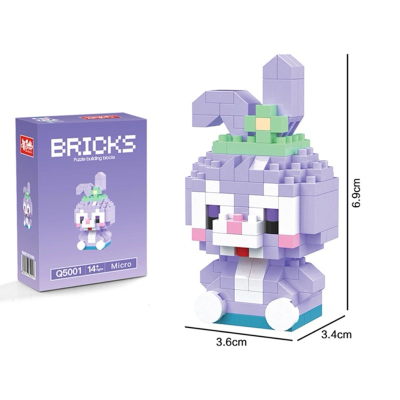 Jual ( KKM ) DIY Bricks Mini Building Block Nano Block Model Karakter ...