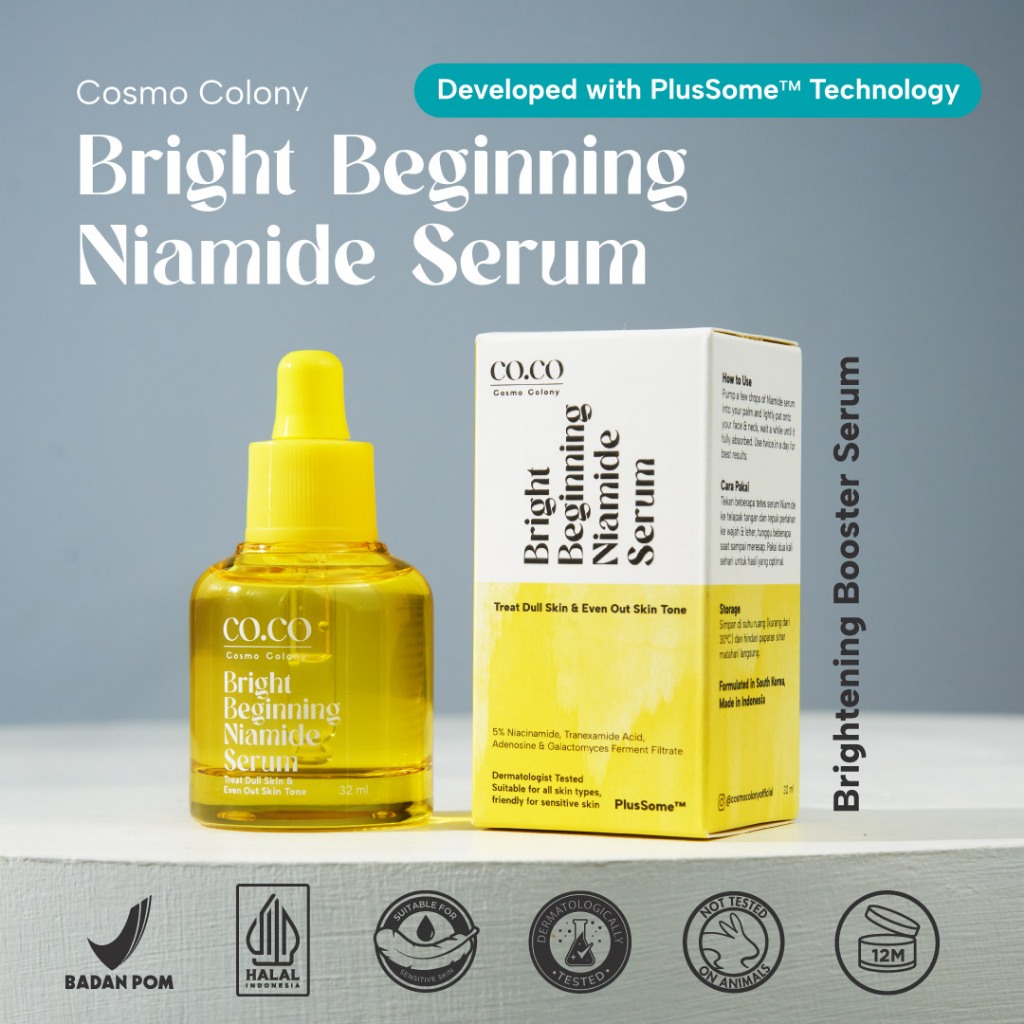 Jual Cosmo Colony Serum Pencerah CO.CO Bright Beginning Niamide Serum 32ml | Shopee Indonesia
